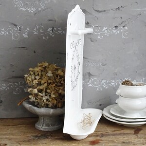 White Enamel Utensils Wall Rack, Utensils Holder Drainer, Retro ...