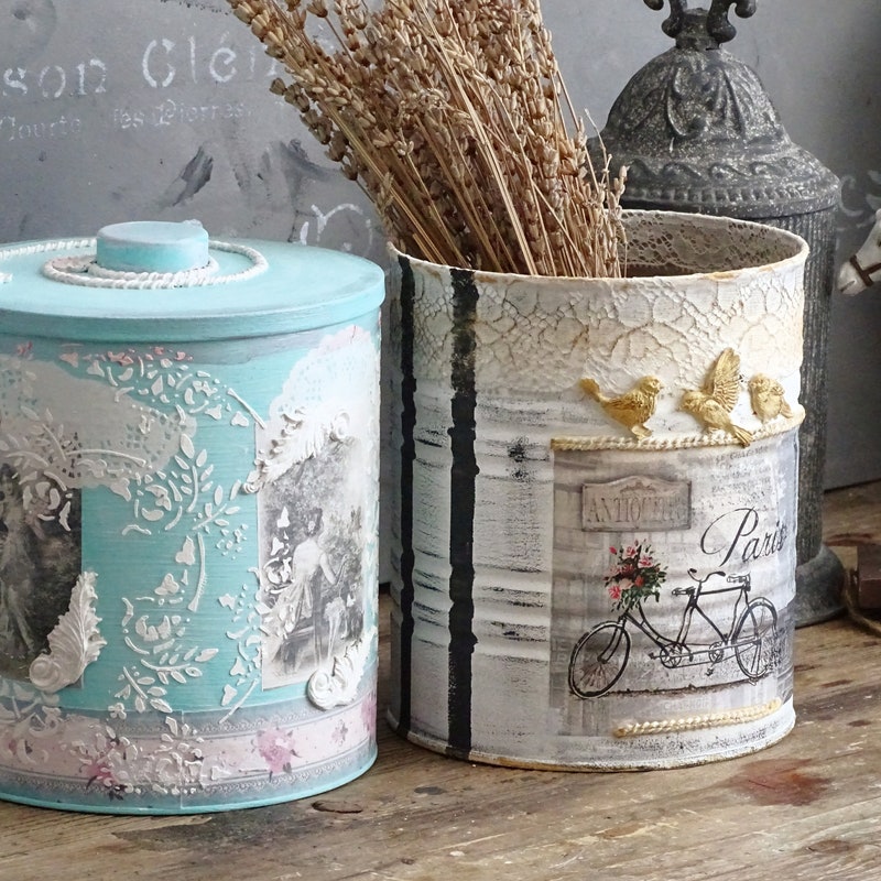 Large Tin Box - Etsy