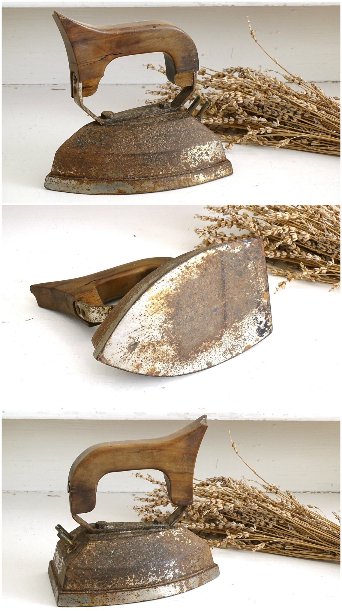 Antique Cast Iron Primitive Sad Iron Flat Iron Door Stopper - Etsy