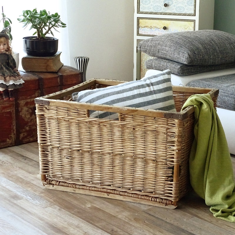 Blanket Basket - Etsy