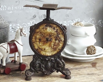 Antique Iron Scale Alexanderwork, German Kitchen Weigh Scale Rusty Iron ...