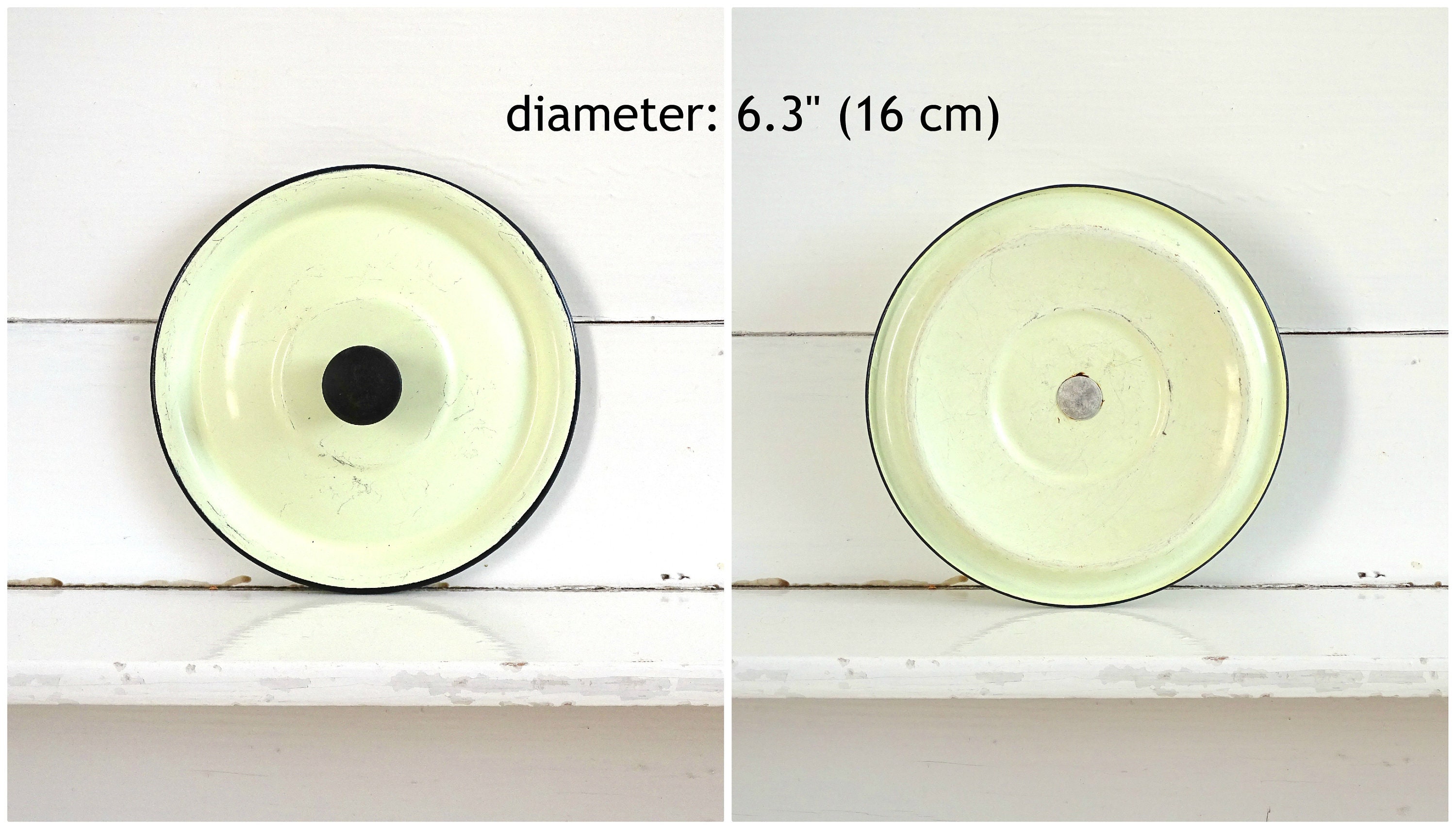 Vintage Enamelware Pot Lid Replacement Cooking Pot Lid Rustic | Etsy