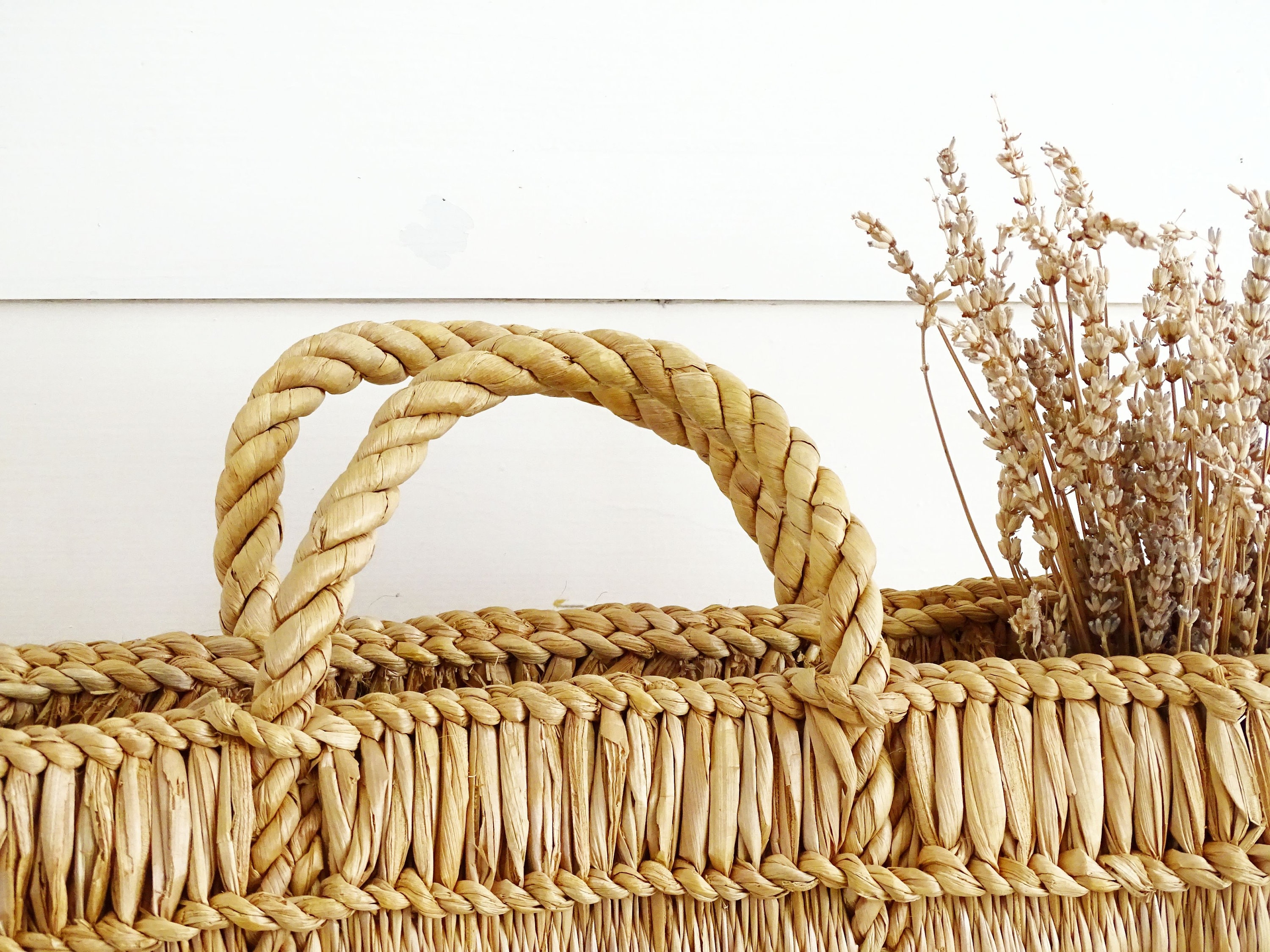 Large French Straw Market Basket Bag Handmade Natural Basket - Etsy