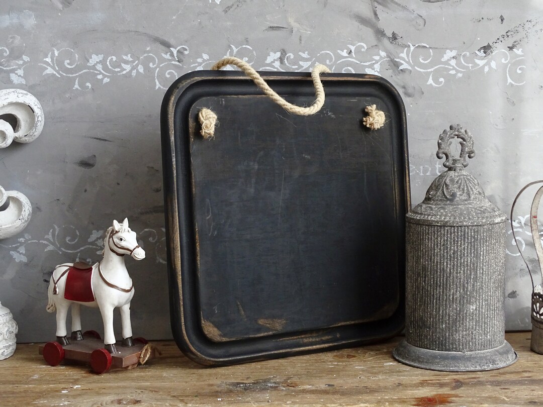 Farmhouse Chalkboard Note Board, Distressed Kitchen Message Board ...