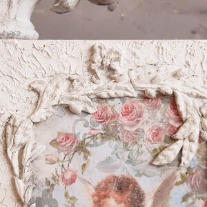 Putty Angel Cherub French Decor Panel, Shabby Chic Decorative Angel ...