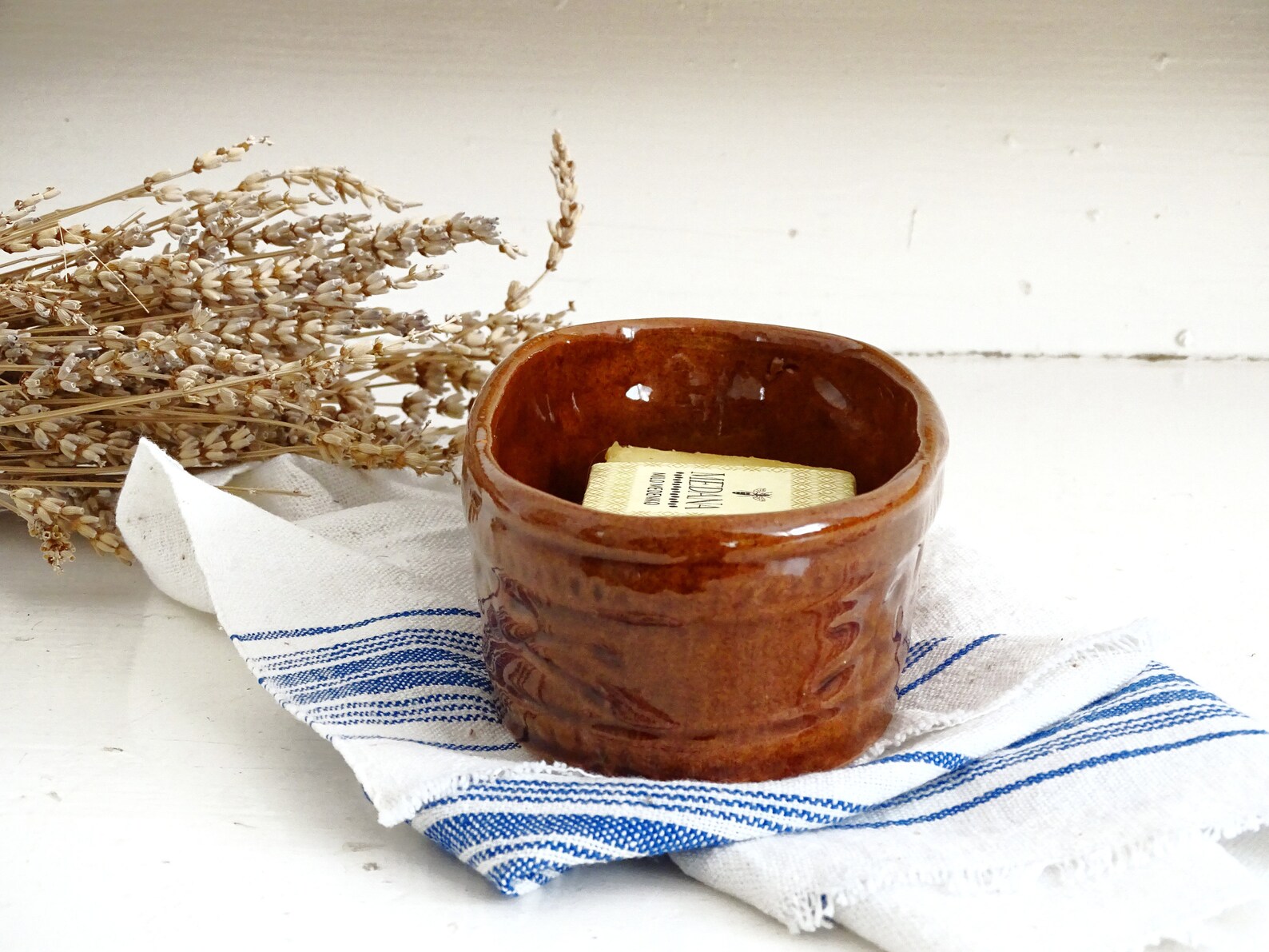 Rustic Ceramic Soap Dish Brown Ornate Glazed Pottery Soap Dish - Etsy