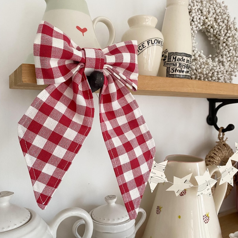Gingham Door Bows - Etsy UK