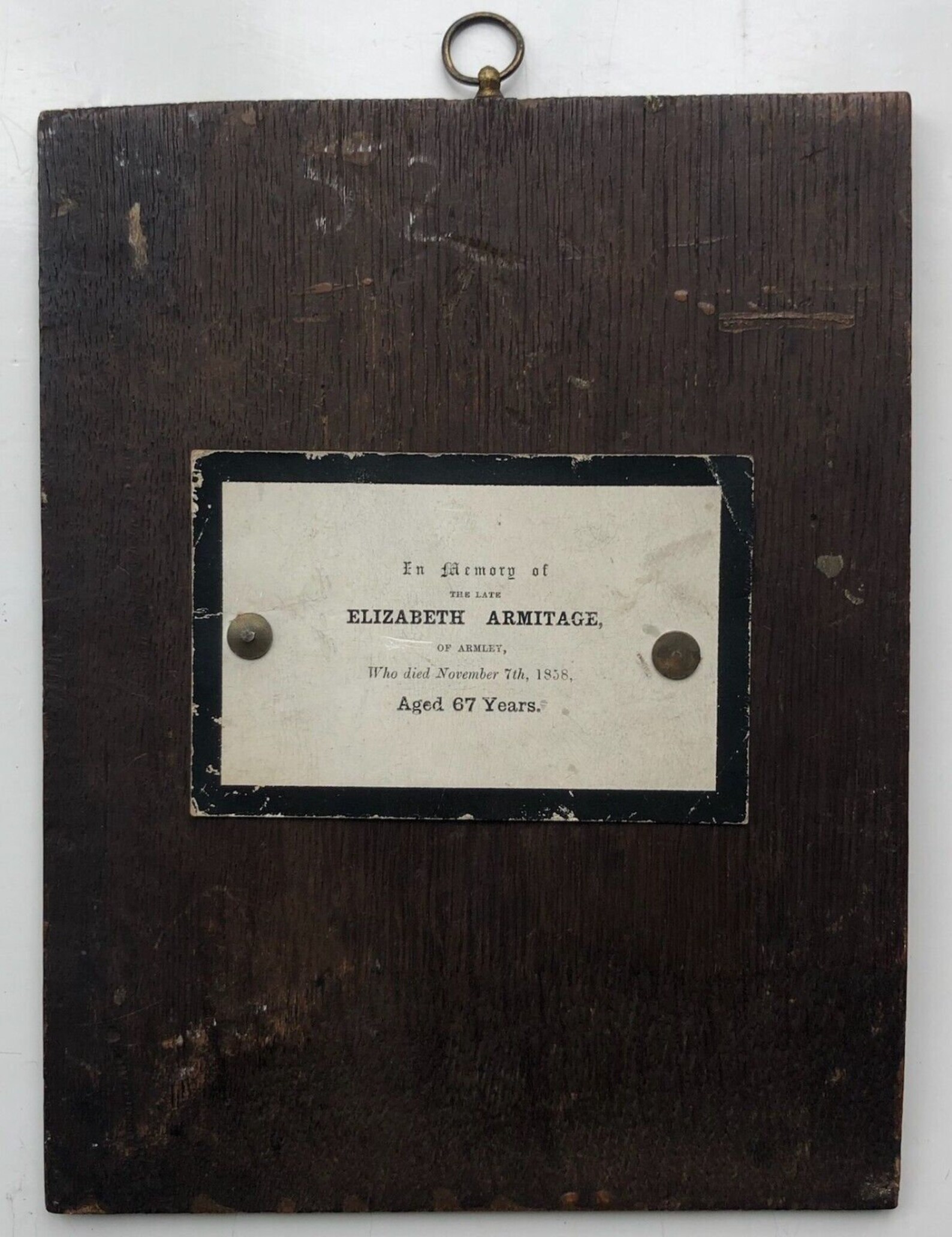 Original Early 19th Century Antique Oil Painting on Wood Portrait of ...