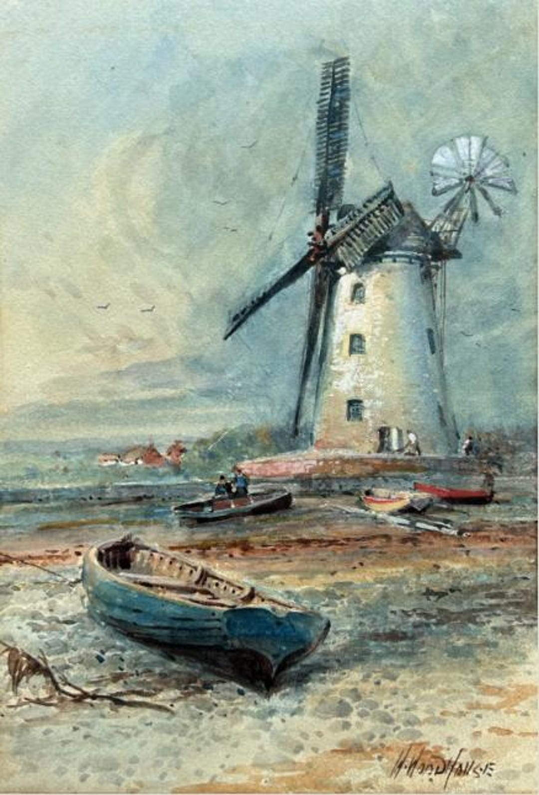 William Woodhouse Signed Original Early 20th Century Antique ...