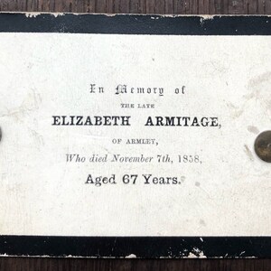 Original Early 19th Century Antique Oil Painting on Wood Portrait of Elizabeth Armitage of ...