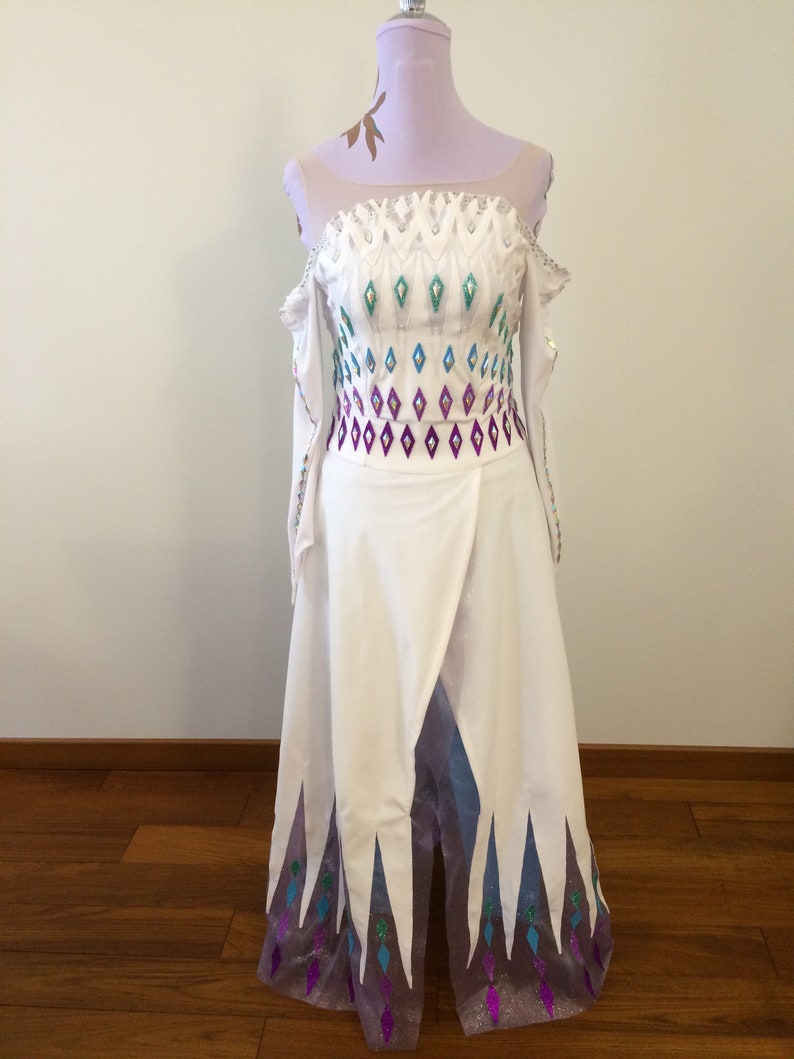Elsa Frozen 2 Handmade Costume Cosplay Elsa Fifth Spirit | Etsy