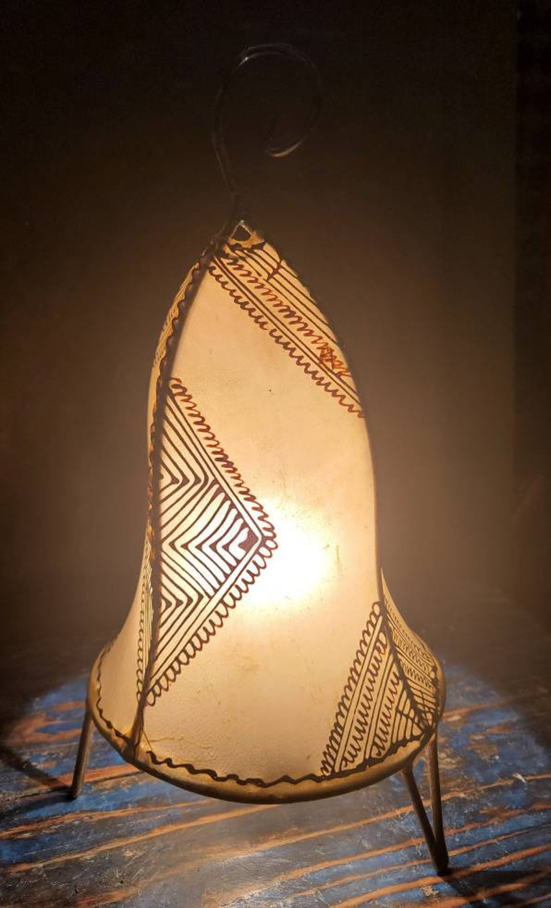 14 All Natural Moroccan Goat Skin / Henna Lamp - Etsy