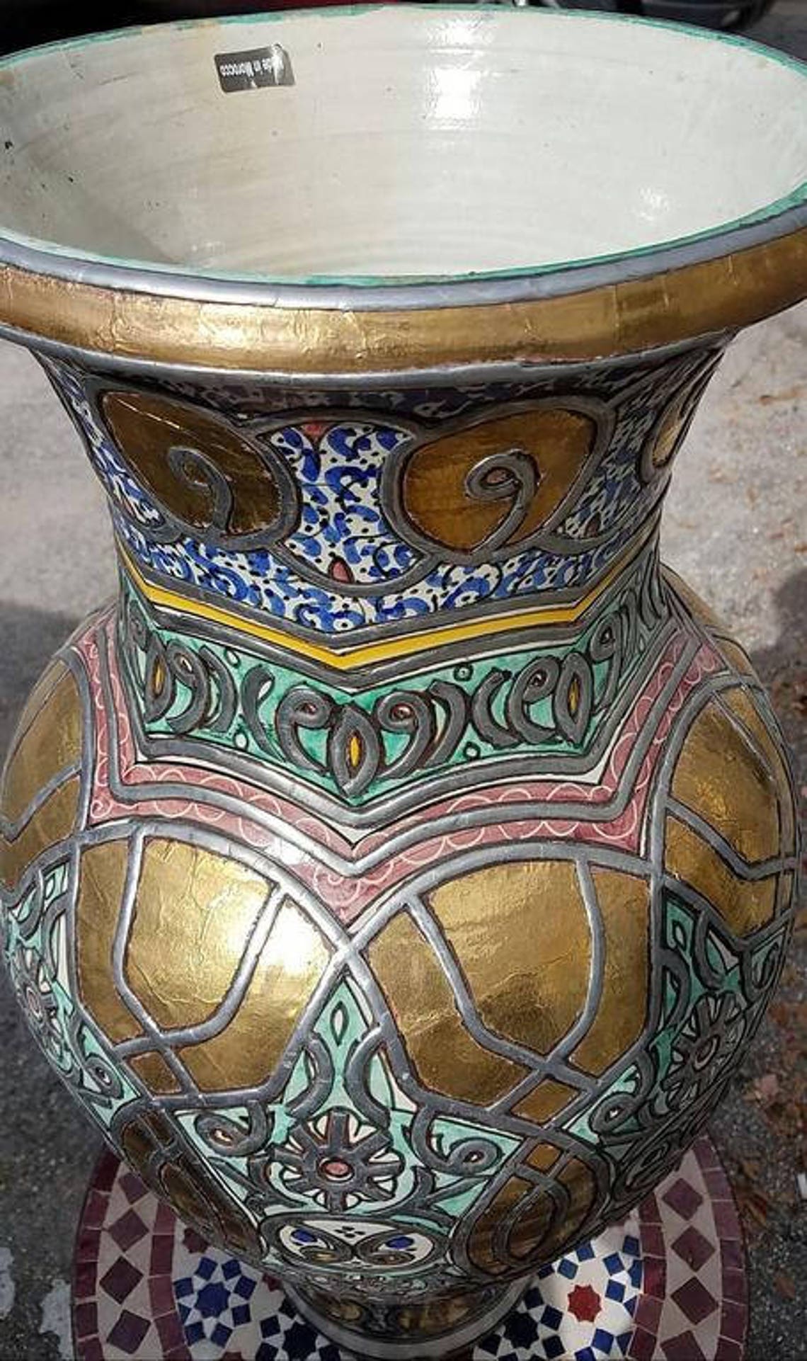 Multicolor Moroccan Vase Pottery | Etsy