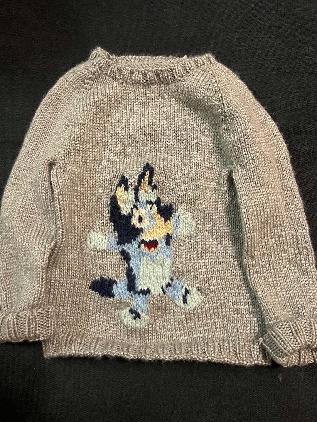 Bluey Handknit Sweater - Etsy