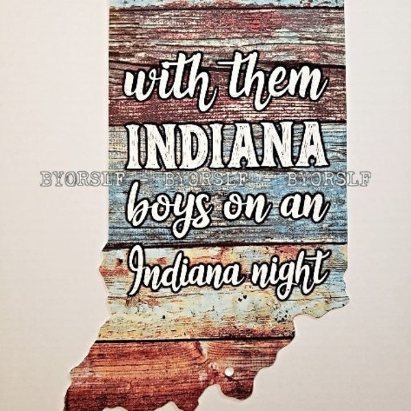 Indiana Home Sign - Etsy