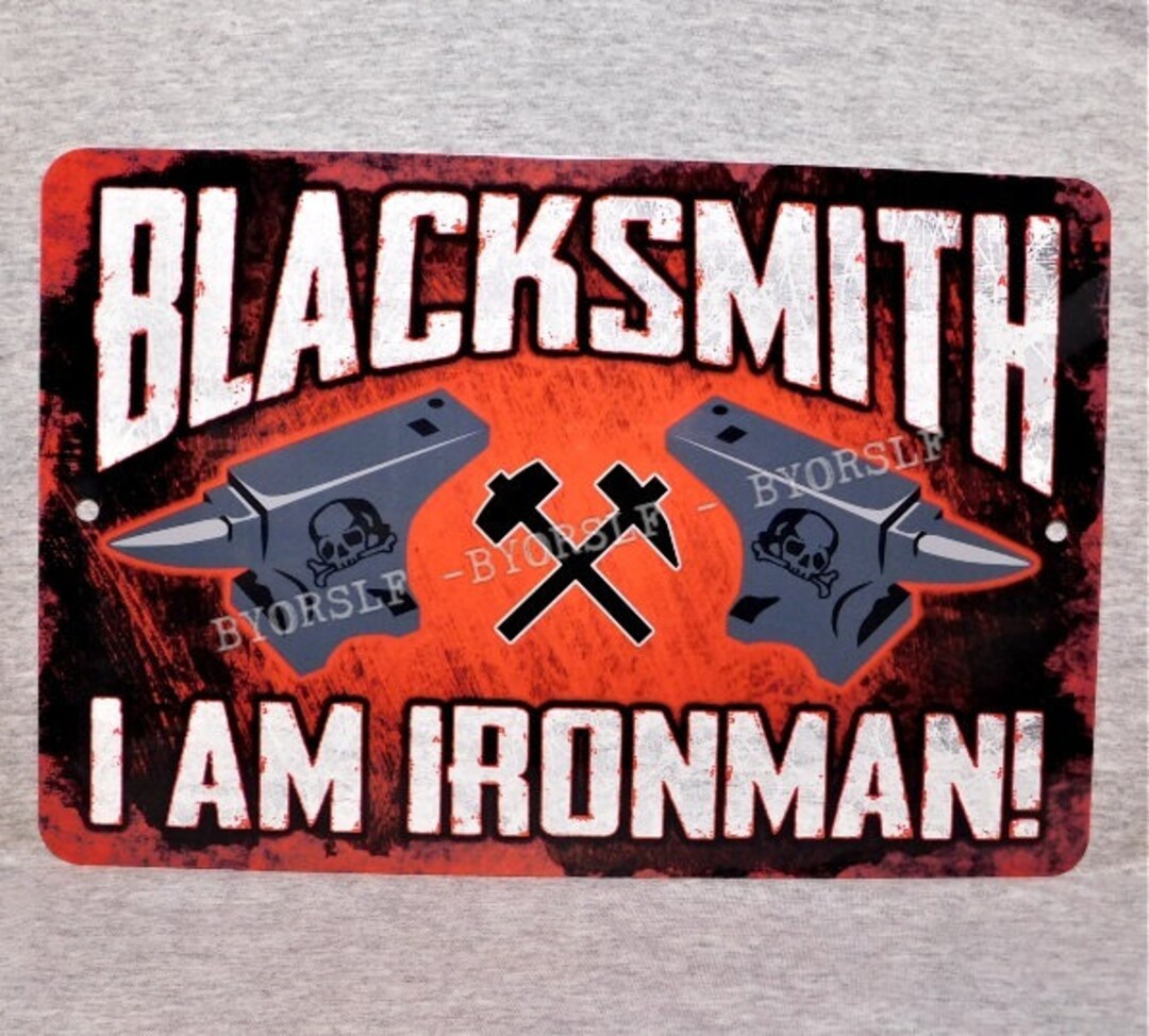 Metal Sign BLACKSMITH Iron Steel Forging Forge Craftsman Metalsmith ...