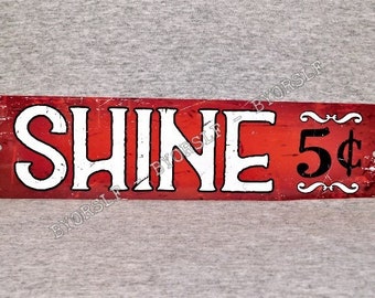 Metal Sign SHOE SHINE Boy Shoeshiner Boot Polisher Repair - Etsy