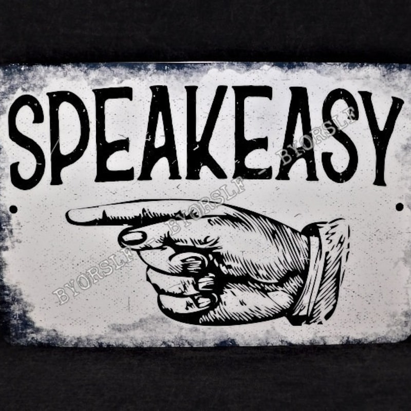 1920s Speakeasy Sign - Etsy