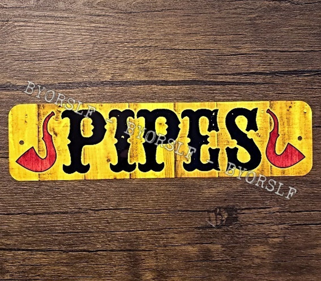 Metal Sign PIPES Smoking Pipe Smoke Shop Tobacco Collector Culture ...