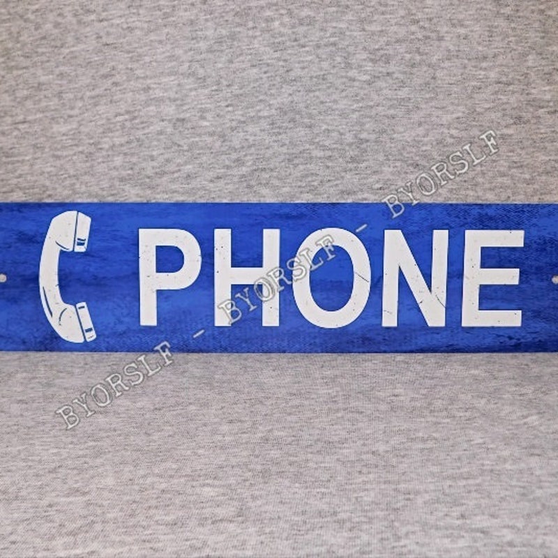 Blue Phone Booth - Etsy
