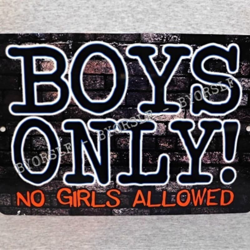 Girls Only Sign - Etsy