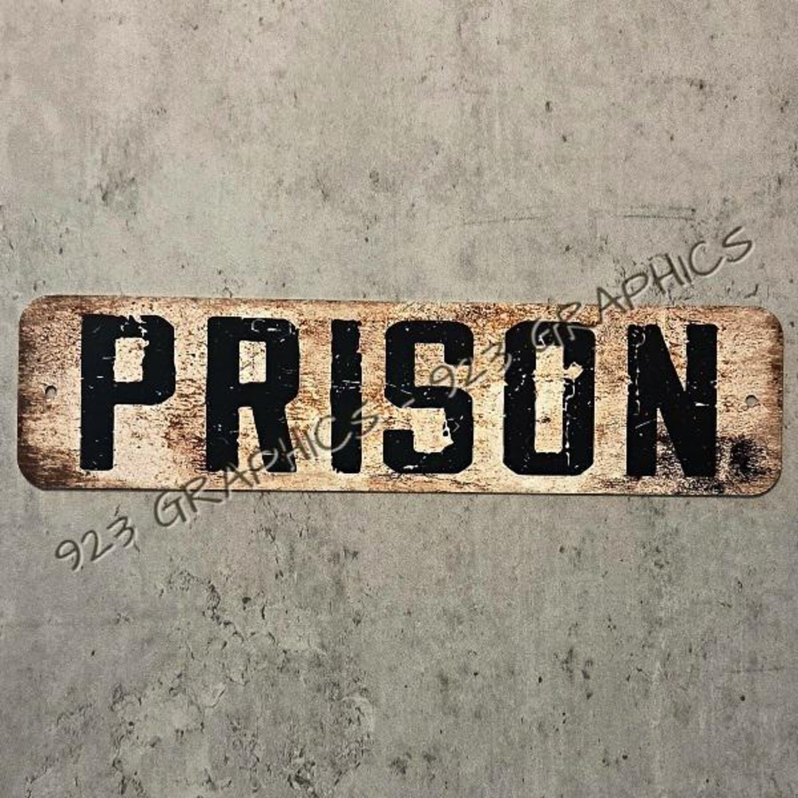 Metal Sign PRISON Jail Lockup Penitentiary Detention Center Jailhouse ...