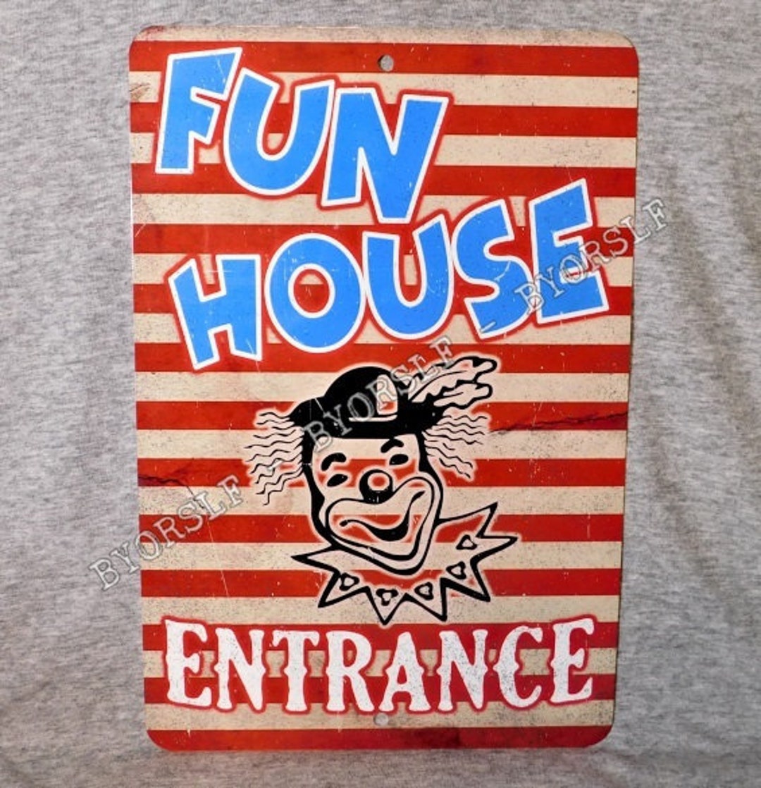 Metal Sign FUN HOUSE Entrance Fair Circus Carnival Midway - Etsy