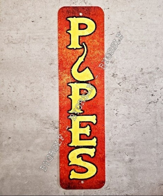 Metal Sign PIPES Smoking Pipe Smoke Shop Tobacco Collector - Etsy