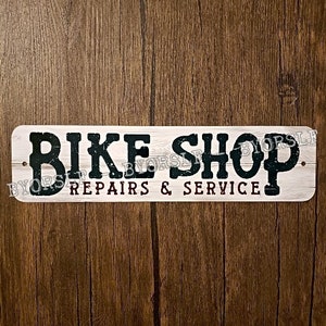 Metal Sign BIKE SHOP Bikes Bicycle Cycle Dealer Collector Cyclery ...