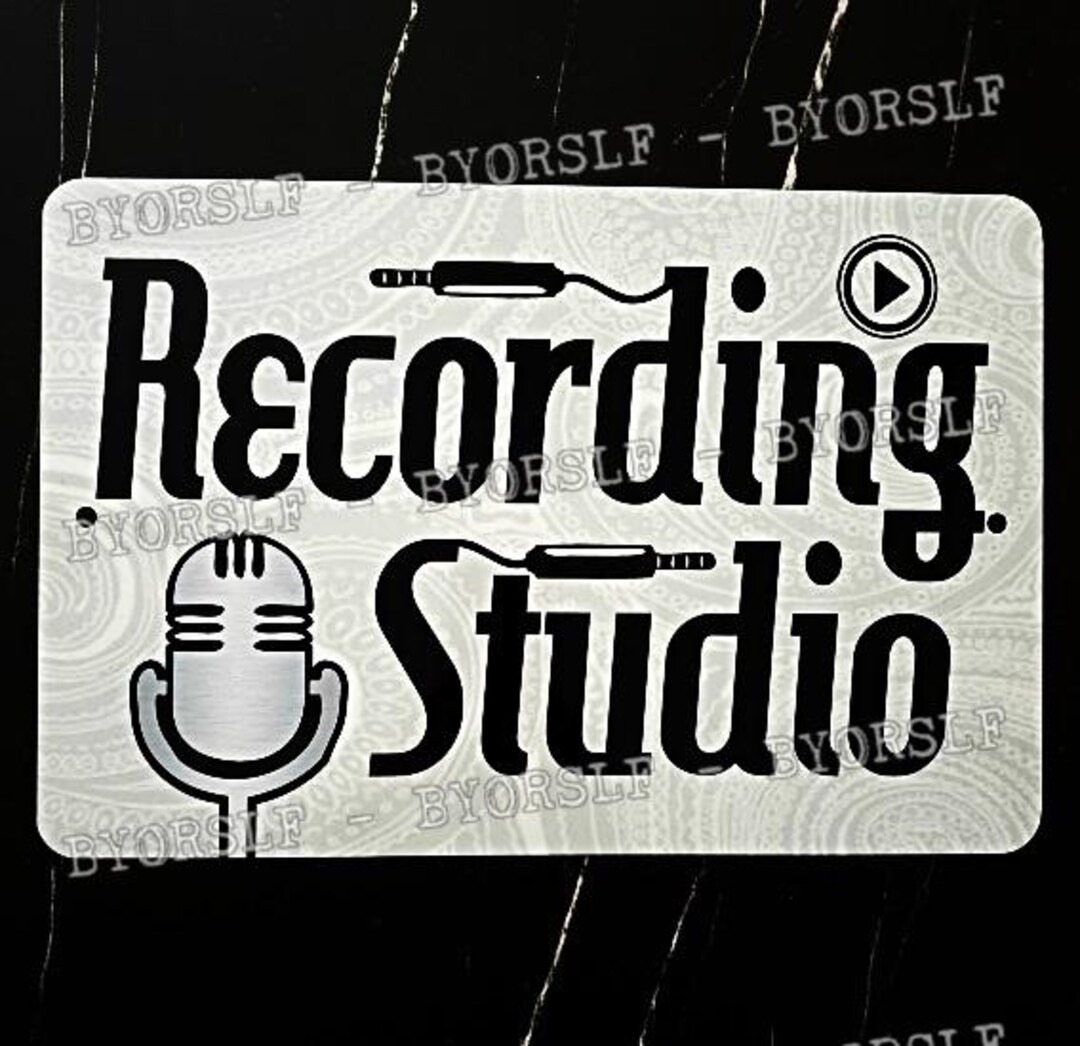 Metal Sign RECORDING STUDIO Sound Mixing Audio Engineer Musician ...