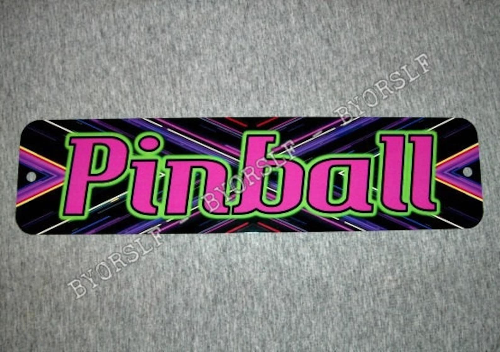 Metal Sign PINBALL Machine Game Room Arcade Table Coin Operated Vintage ...