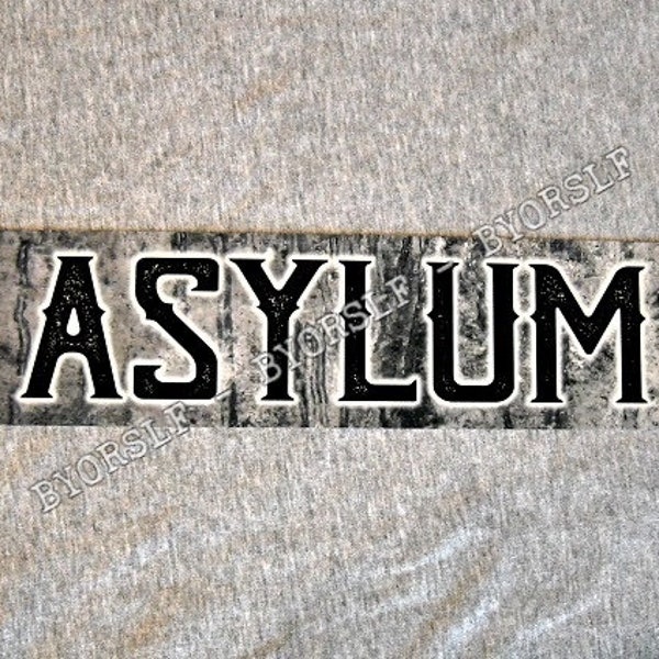 Mental Hospital Sign - Etsy