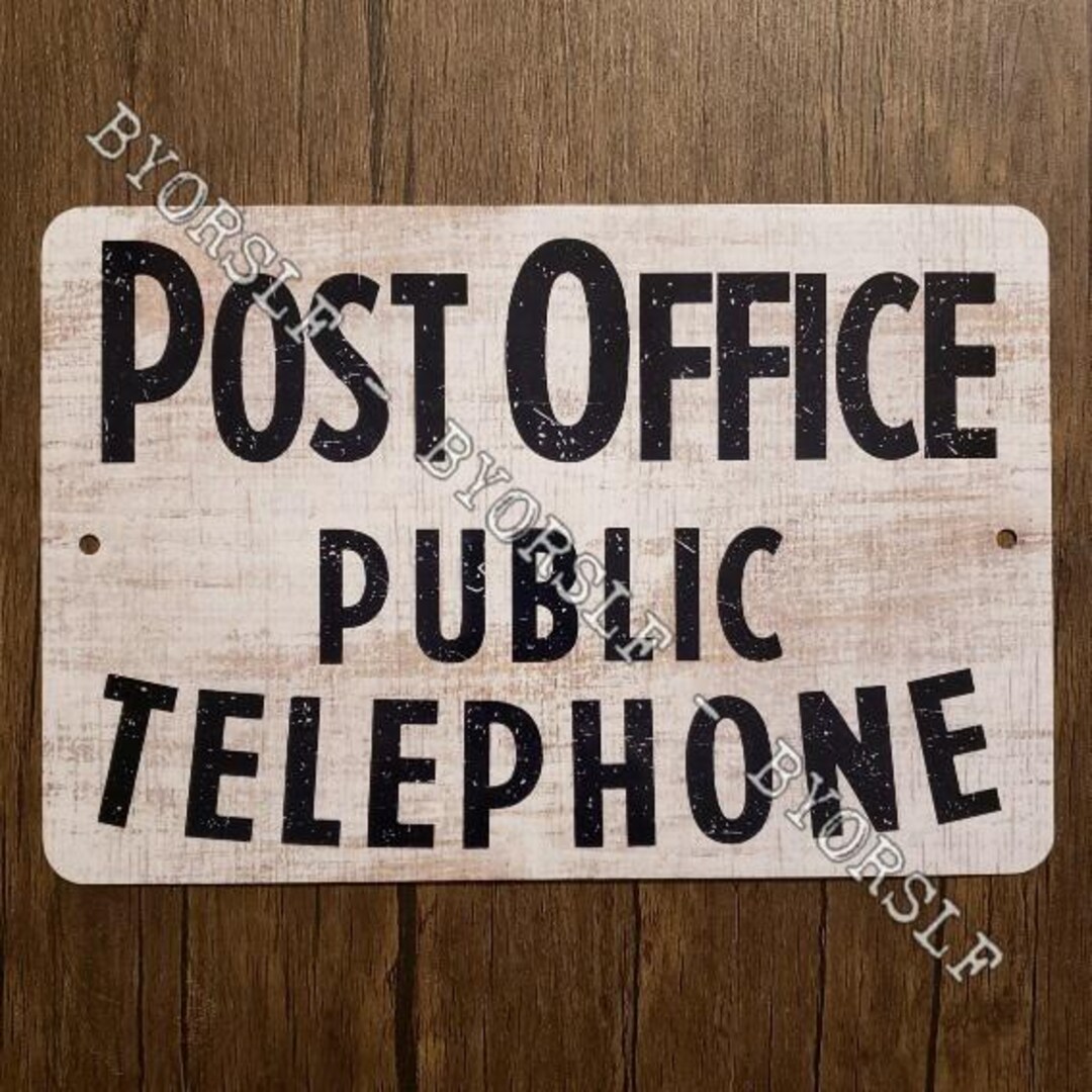 Metal Sign POST OFFICE Public TELEPHONE Usps Postal Service Worker ...