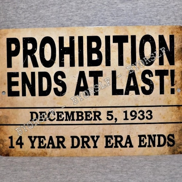 Prohibition Sign - Etsy