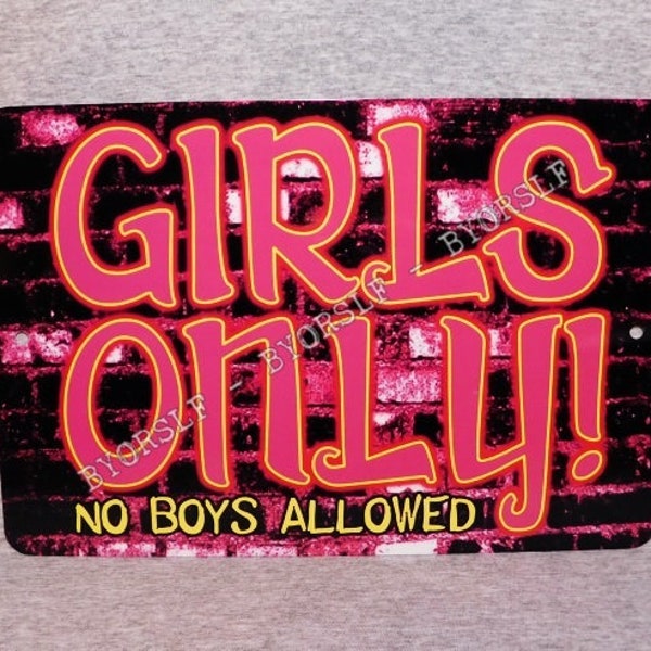 No Boys Allowed Sign - Etsy