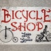 Metal Sign BICYCLE SHOP Bike Bikes High Wheel Vintage Style Replica Old ...