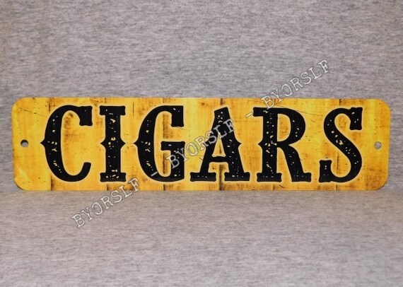 Metal Sign CIGARS Tobacco Smoker Cigar Aficionado Smoke Shop | Etsy