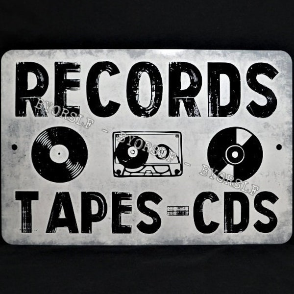 Custom Record Store Sign - Etsy