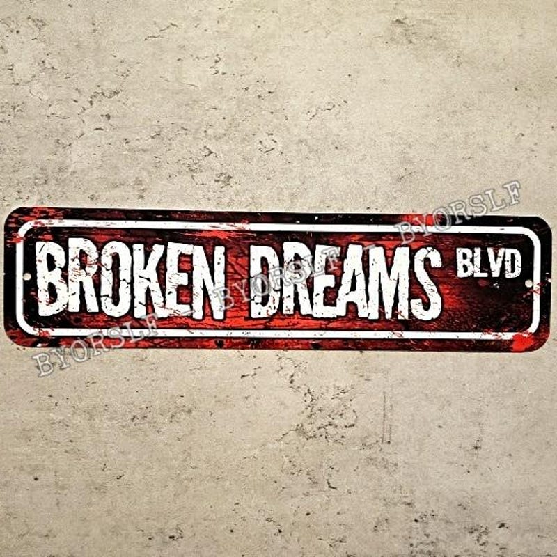 Broken Dreams Boulevard Sign - Etsy New Zealand