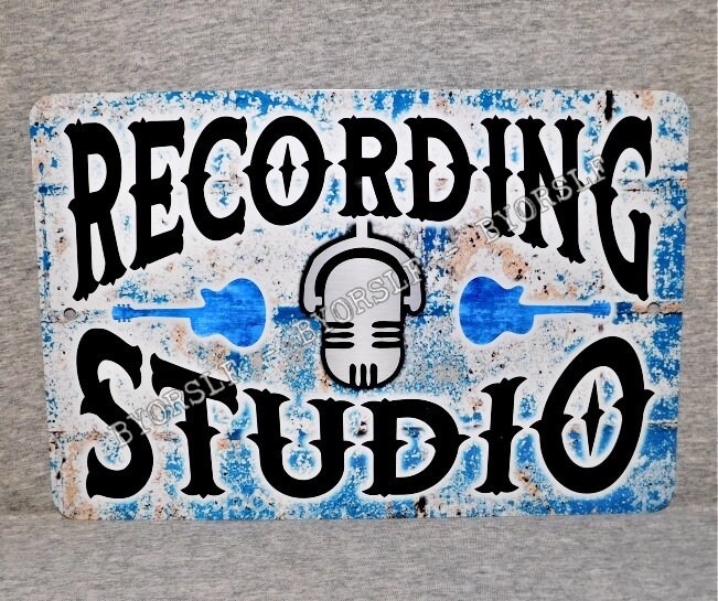 Metal Sign RECORDING STUDIO Sound Mixing Audio Engineer Music - Etsy