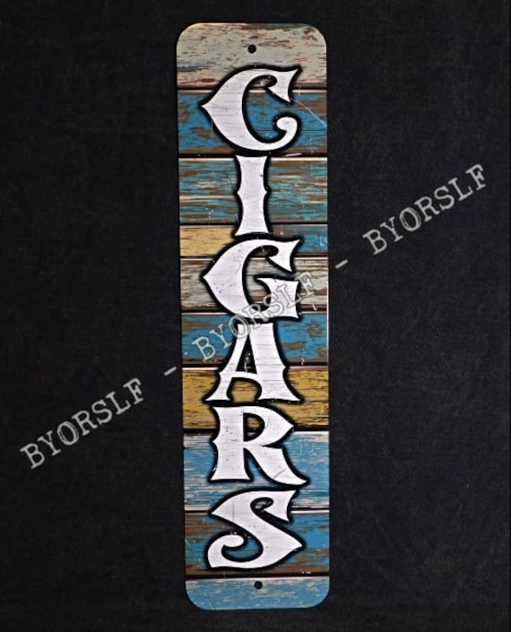 Metal Sign CIGARS Tobacco Smoker Cigar Smoke Shop Smoking | Etsy