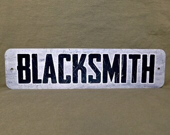 Metal Sign BLACKSMITH Iron Steel Forging Forge Craftsman - Etsy