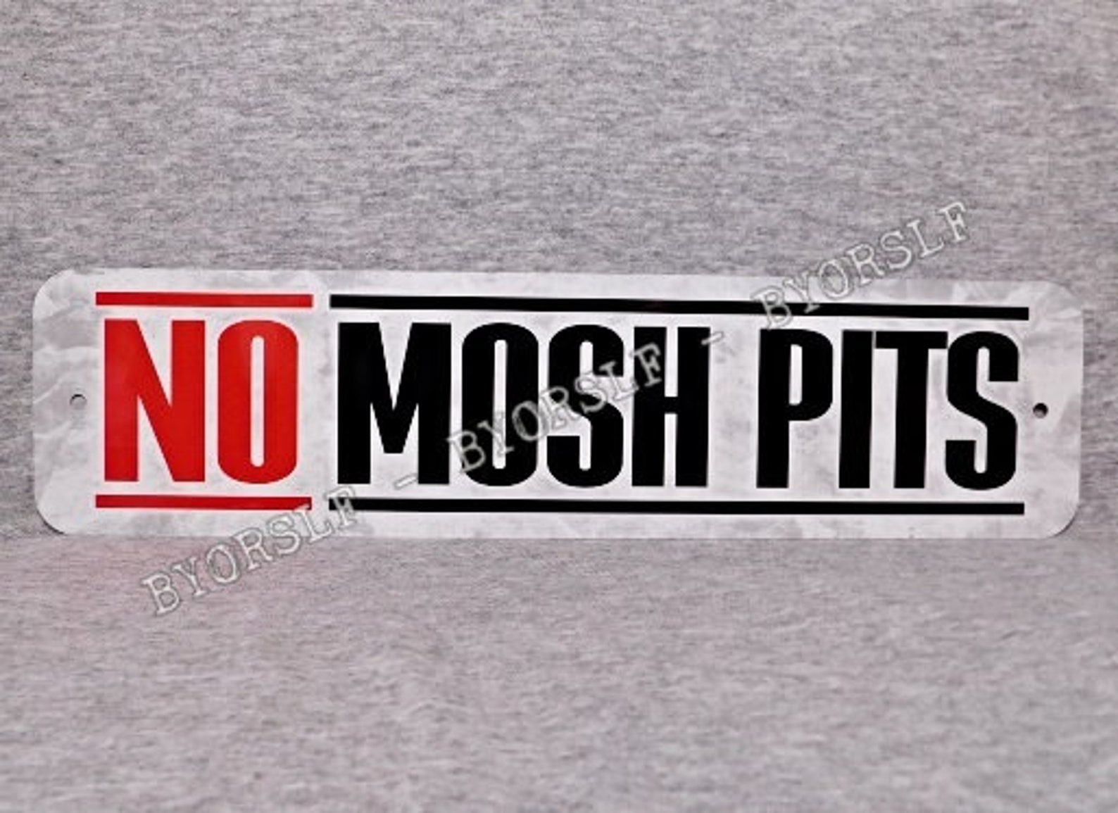 Metal Sign NO MOSH PITS Stage Diving Music Venue Club Bar - Etsy