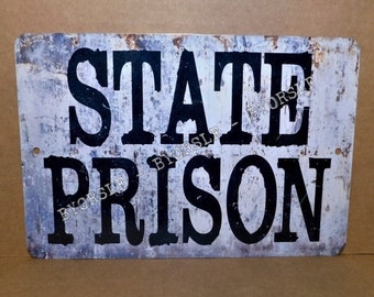 Metal Sign PRISON Jail Penitentiary Detention Center Guard | Etsy