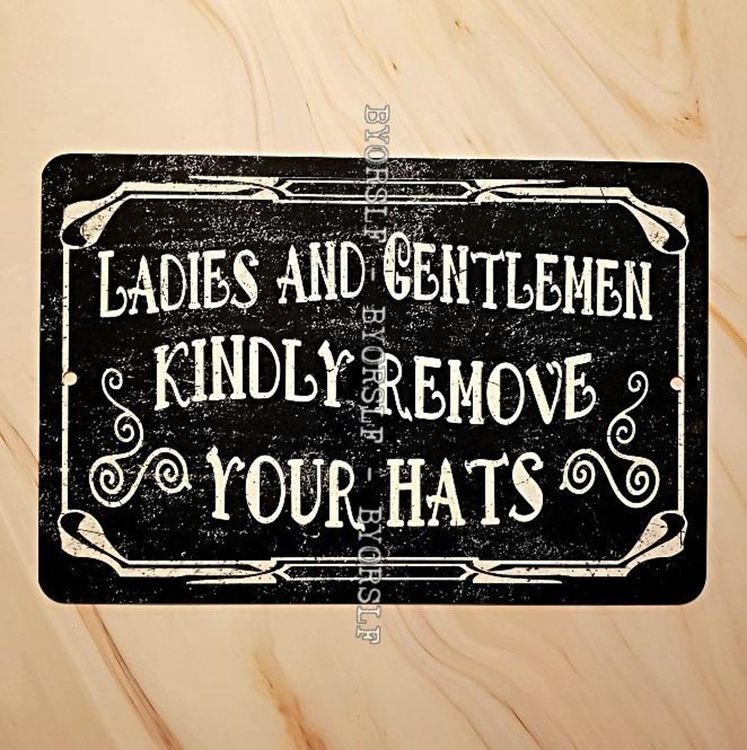 Metal Sign SILENT FILM Movie Etiquette Era Theater Kindly Remove Your ...