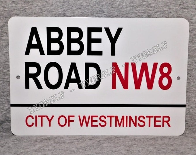 ABBEY ROAD CROSSING the Beatles Collector's Sign Musical Gift Idea ...