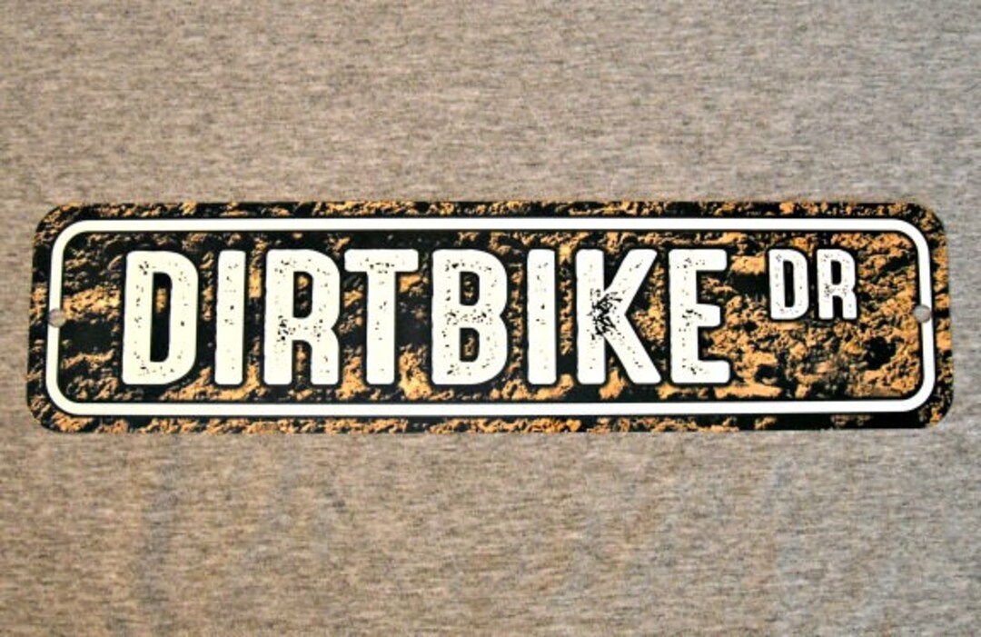 Metal Sign DIRTBIKE Street Motocross Motorcycle Racing Racer Rider ...