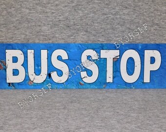 Metal Sign SCHOOL BUS STOP Driver Street Replica | Etsy