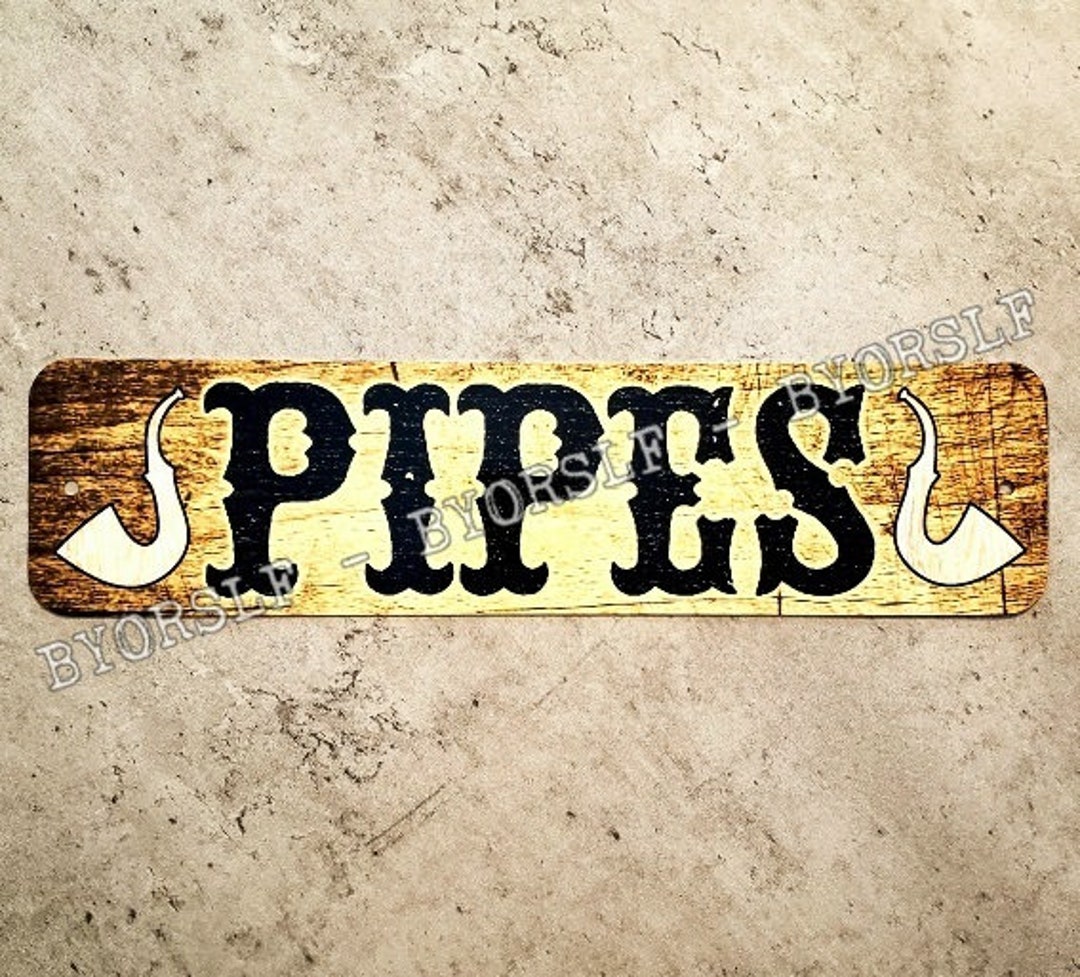 Metal Sign PIPES Smoking Pipe Smoke Shop Tobacco Collector Culture ...