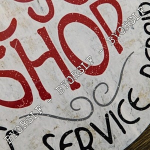 Metal Sign BICYCLE SHOP Bike Bikes Cyclery Vintage Style Cycle Dealer ...